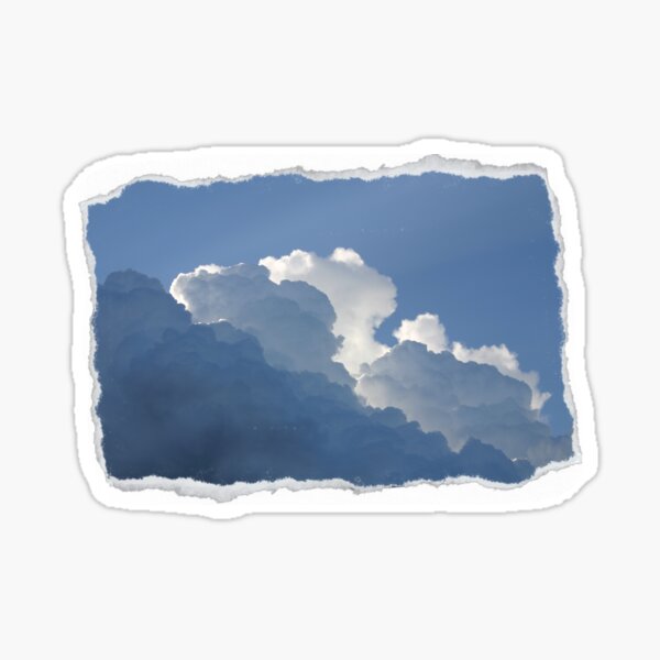 "Tear paper blue sky" Sticker for Sale by harryordinary | Redbubble