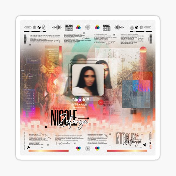 "NIKI Graphic Design R&B" Sticker for Sale by kylegrafika | Redbubble