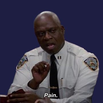 "Pain ( Captain Holt's Version )" Sticker for Sale by Meraki-lavi ...