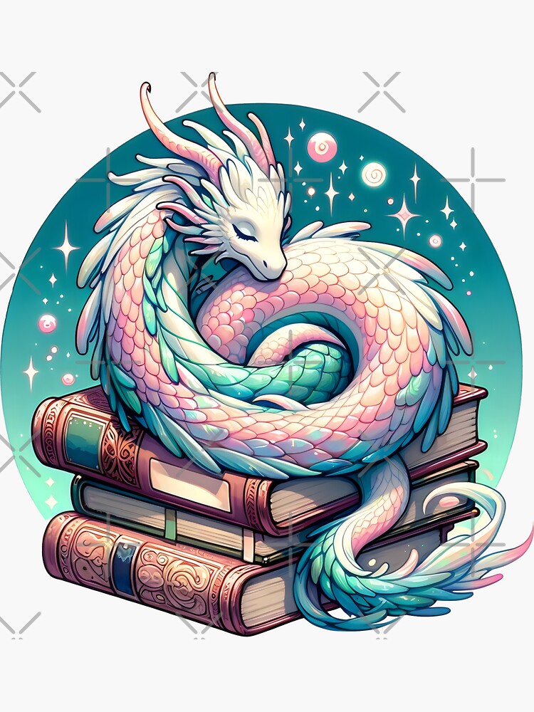 "Book Wyrm " Sticker for Sale by TruckStopOne | Redbubble