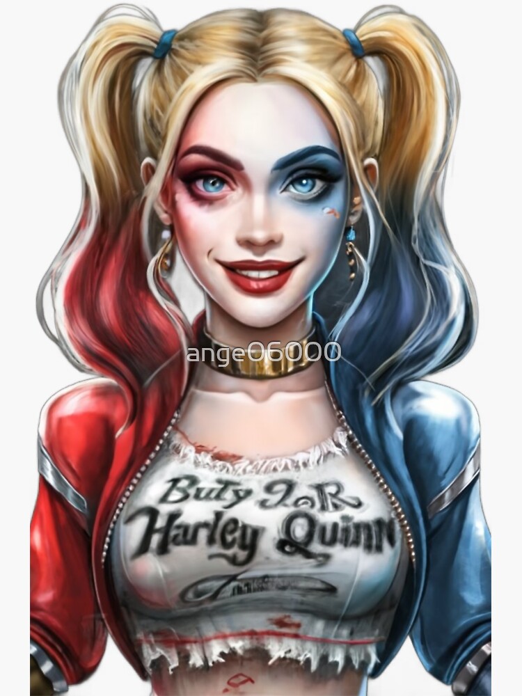 "harley quinn" Sticker by ange06000 | Redbubble