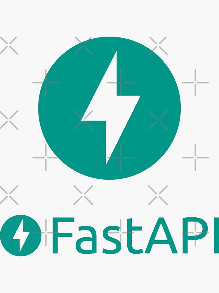 "FastAPI API, Py Icons R1008" Sticker for Sale by faeliaso | Redbubble