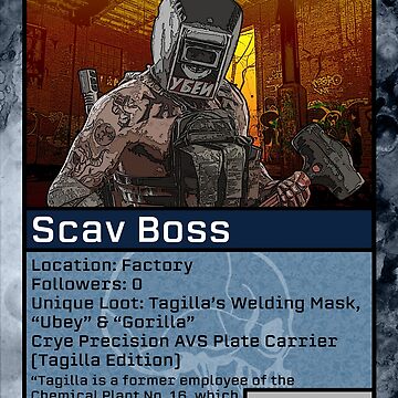"Tagilla Tarkov Trading Card 002" Sticker for Sale by ryogm | Redbubble