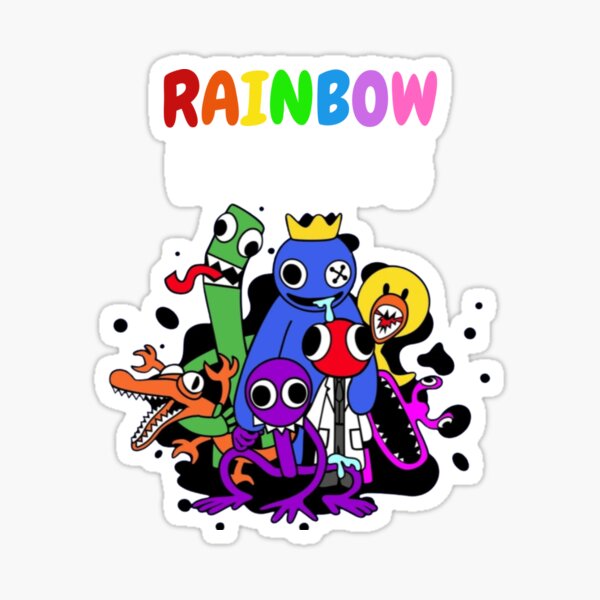 "rainbow friends" Sticker for Sale by EcoInkSpace | Redbubble