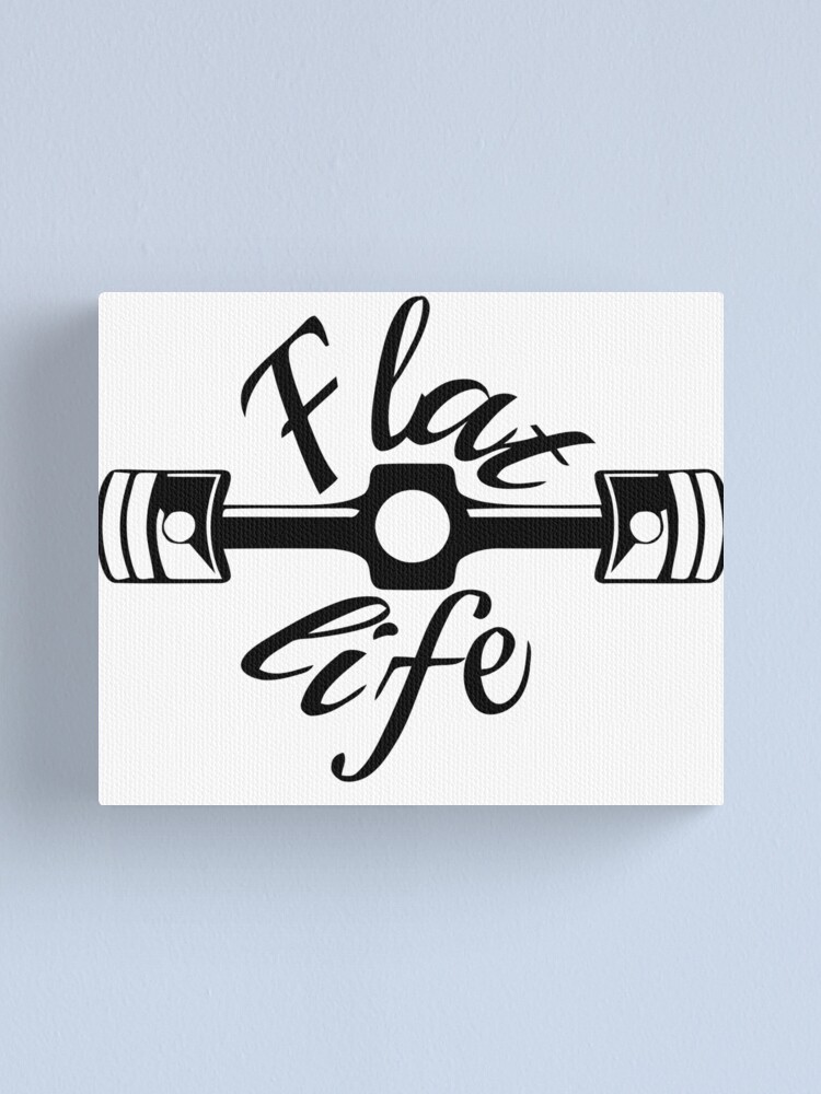 "Flat life" Canvas Print by nomoregravity | Redbubble