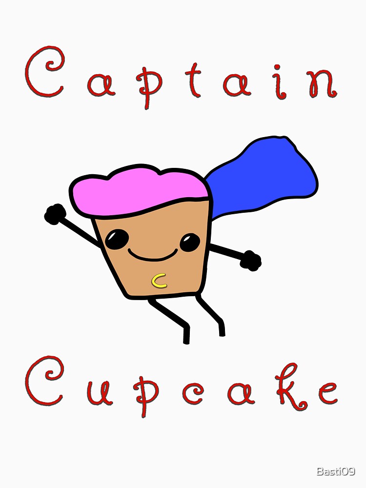 "Captain Cupcake Superhero Shirt" T-shirt by Basti09 | Redbubble | to ...