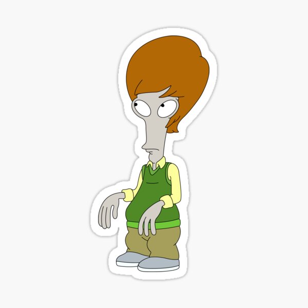 "A Boy Named Michael (Roger The Alien Persona)" Sticker for Sale by ...