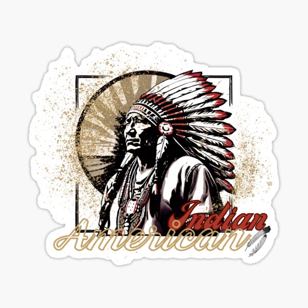 "American Indian" Sticker for Sale by COLORNAME | Redbubble