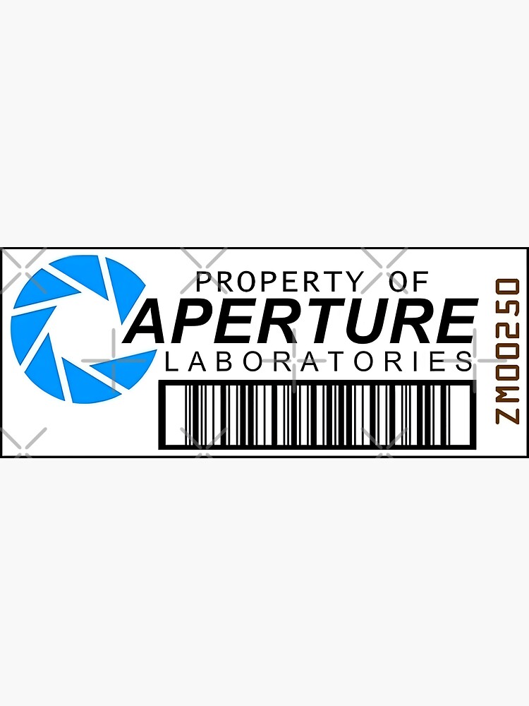 "Portal Aperture Science Laboratories" Sticker for Sale by ...