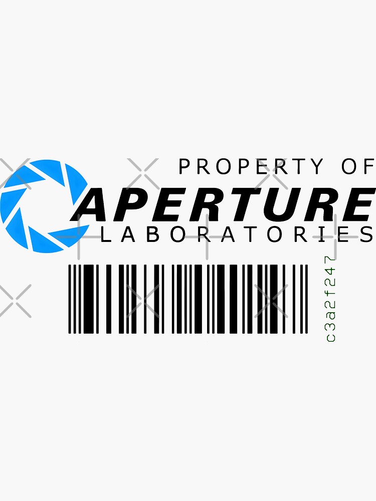 "Portal Aperture Science Laboratories" Sticker for Sale by ...