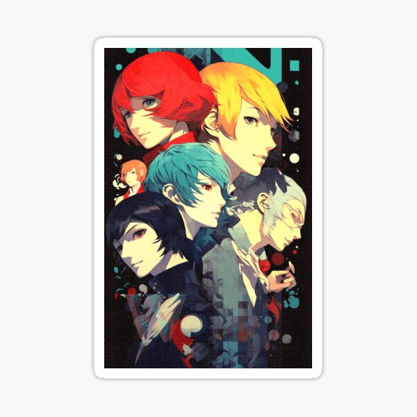 "persona 3 reload fanart Characters " Sticker for Sale by Jamescarterio ...