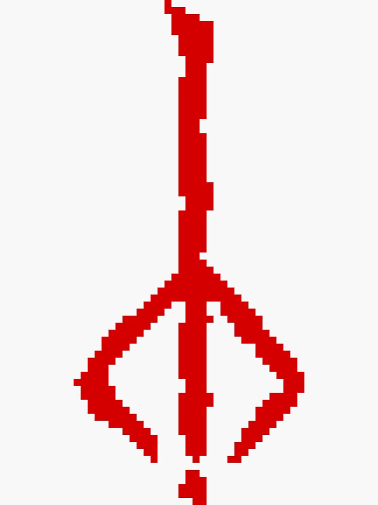 "Bloodborne - Hunter Rune (Pixels #2)" Sticker for Sale by InfinityTone ...