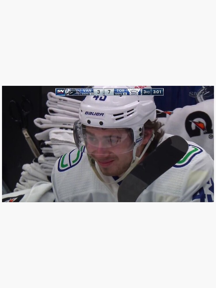 "Quinn Hughes Meme" Sticker for Sale by NaomiesCorner | Redbubble