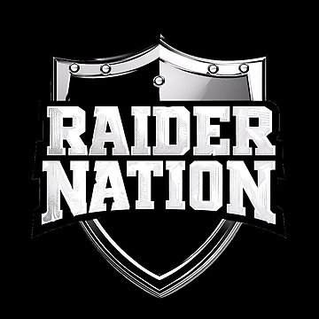 "Raider Nation Shield" Sticker for Sale by mocoman | Redbubble