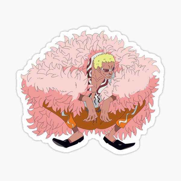 "Donquixote Doflamingo - One Piece" Sticker by ArtistryHavenn | Redbubble