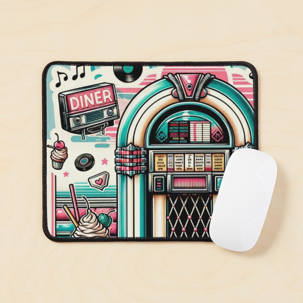 "Retro Diner - Nostalgic 1950s Eateries Sticker" Sticker for Sale by ...