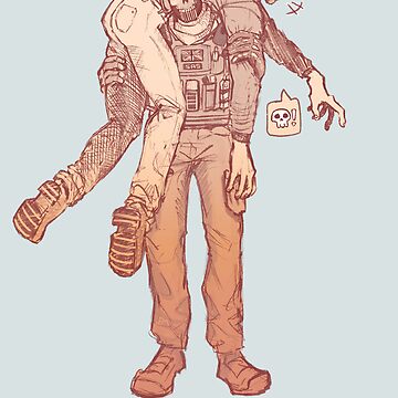 "Piggyback Soap and Ghost " Sticker for Sale by Lemonelyyy | Redbubble