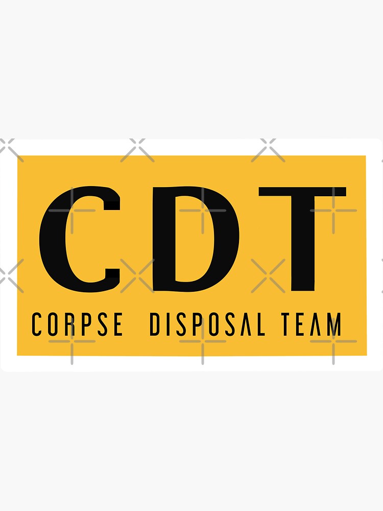 "Corpse Disposal Team " Sticker for Sale by Gh0stCookies | Redbubble