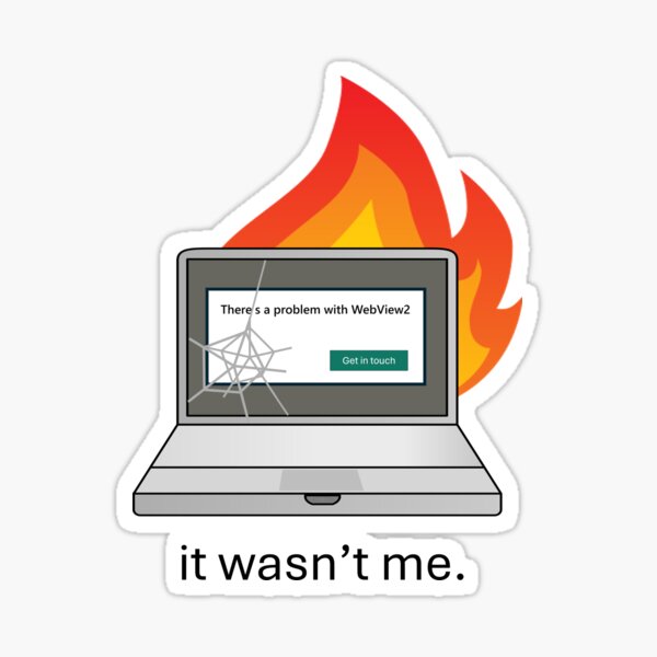 "WebView2 error Power BI" Sticker for Sale by KerryKolosko | Redbubble