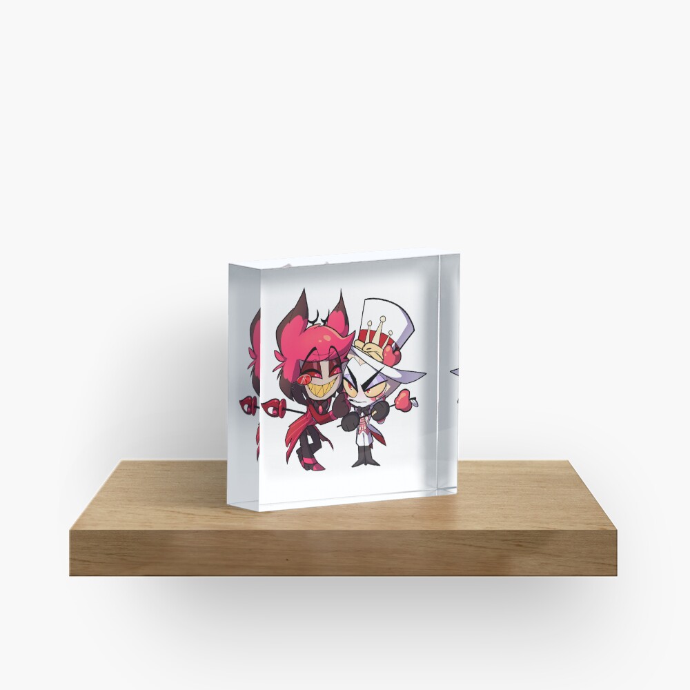 "Chibi Alastor and Chibi Lucifer" Sticker for Sale by Anic917 | Redbubble