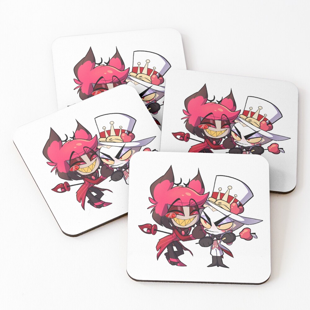 "Chibi Alastor and Chibi Lucifer" Sticker for Sale by Anic917 | Redbubble