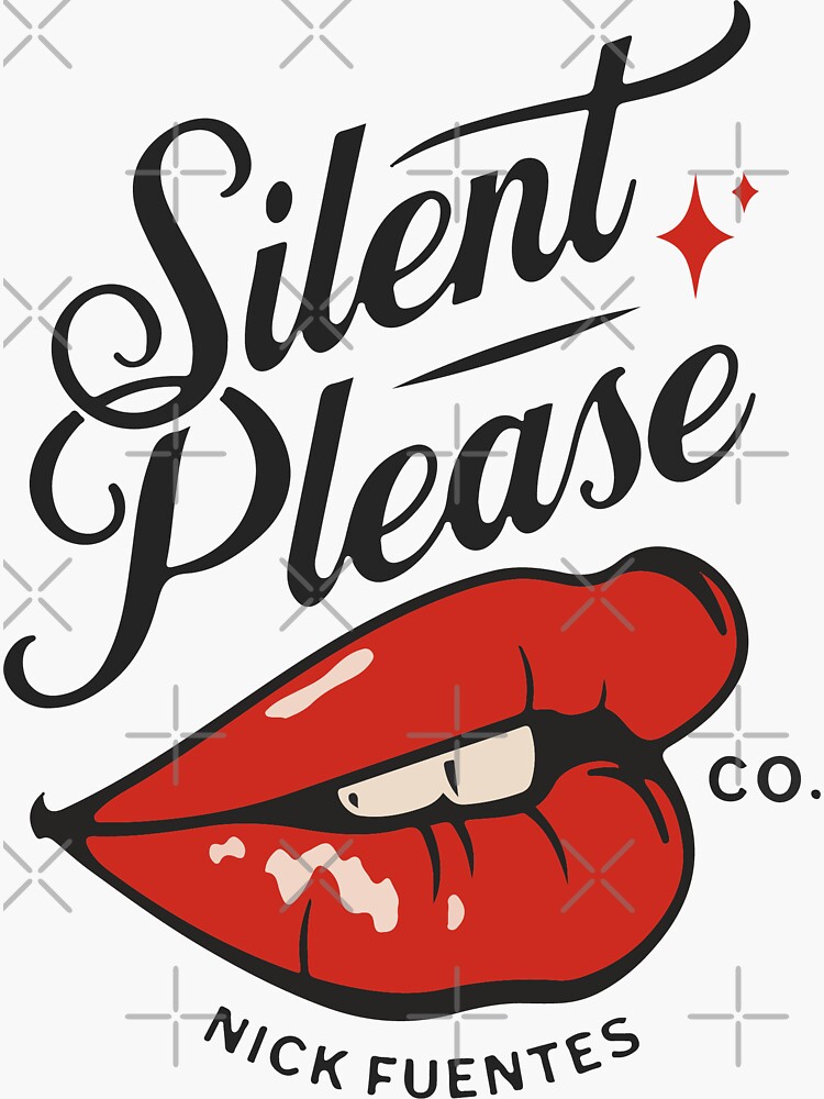 "Silent Please Nick Fuentes - Nick Fuentes silent" Sticker for Sale by ...