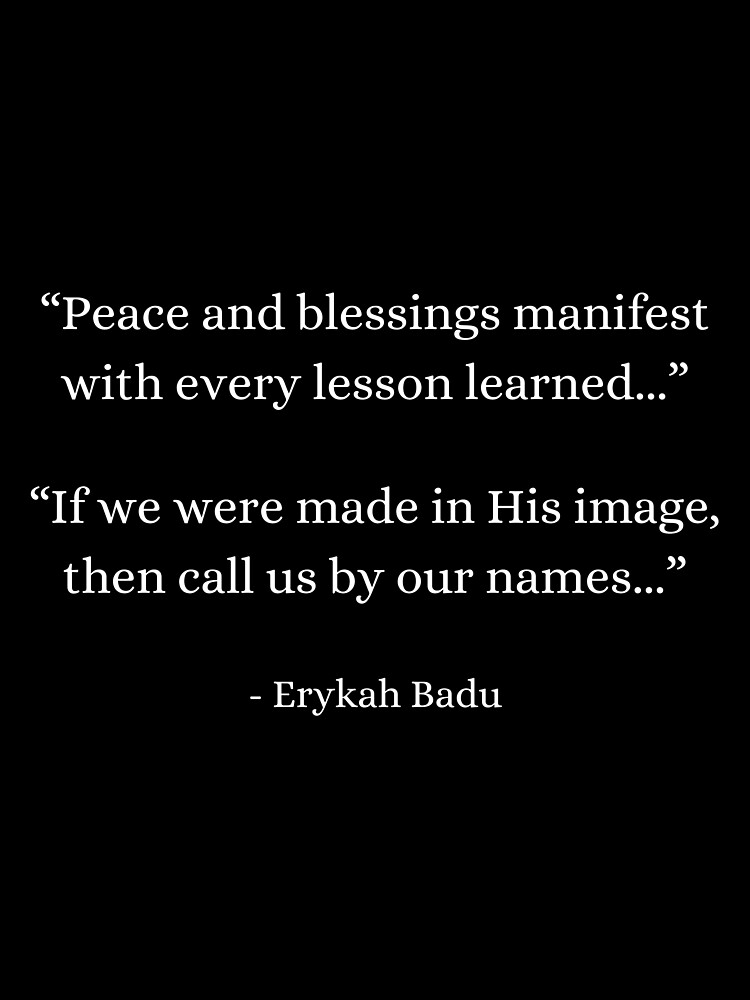 "Call Us By Our Names - Erykah Badu" Sticker for Sale by uh-mee-ruh ...