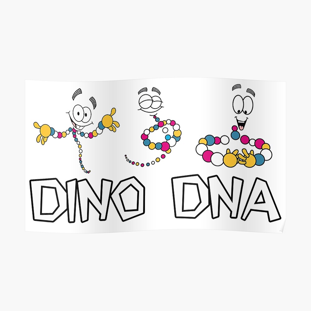 "Dino DNA, DNA" Poster von NostalgicSpirit | Redbubble