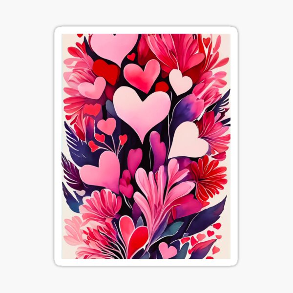 "Wild Hearts " Sticker for Sale by artCdesignsKH | Redbubble