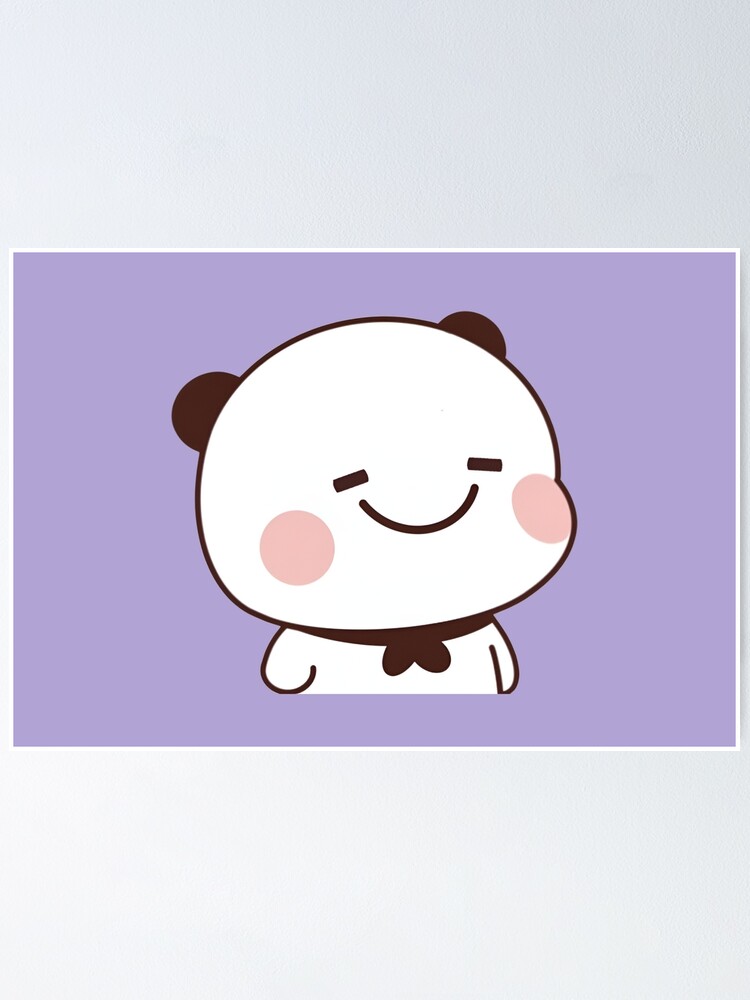 "BuBu’s smile! Happy BuBu Panda face ️" Poster for Sale by Pandety ...