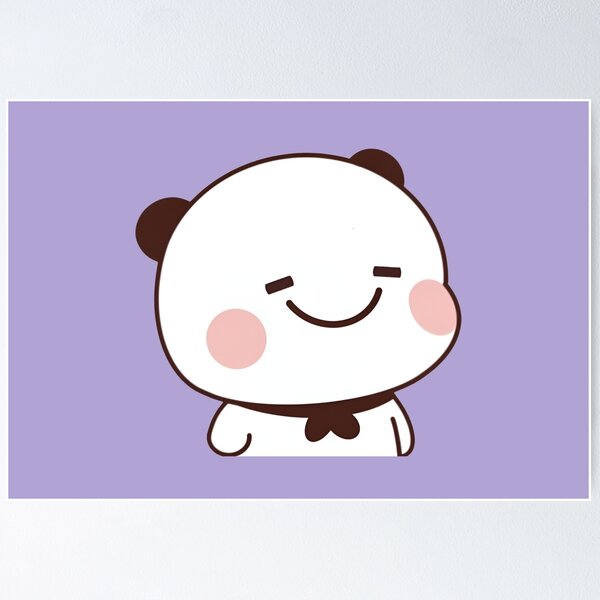 "BuBu’s smile! Happy BuBu Panda face ️" Poster for Sale by Pandety ...
