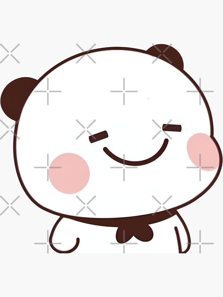 "BuBu’s smile! Happy BuBu Panda face ️" Sticker for Sale by Pandety ...