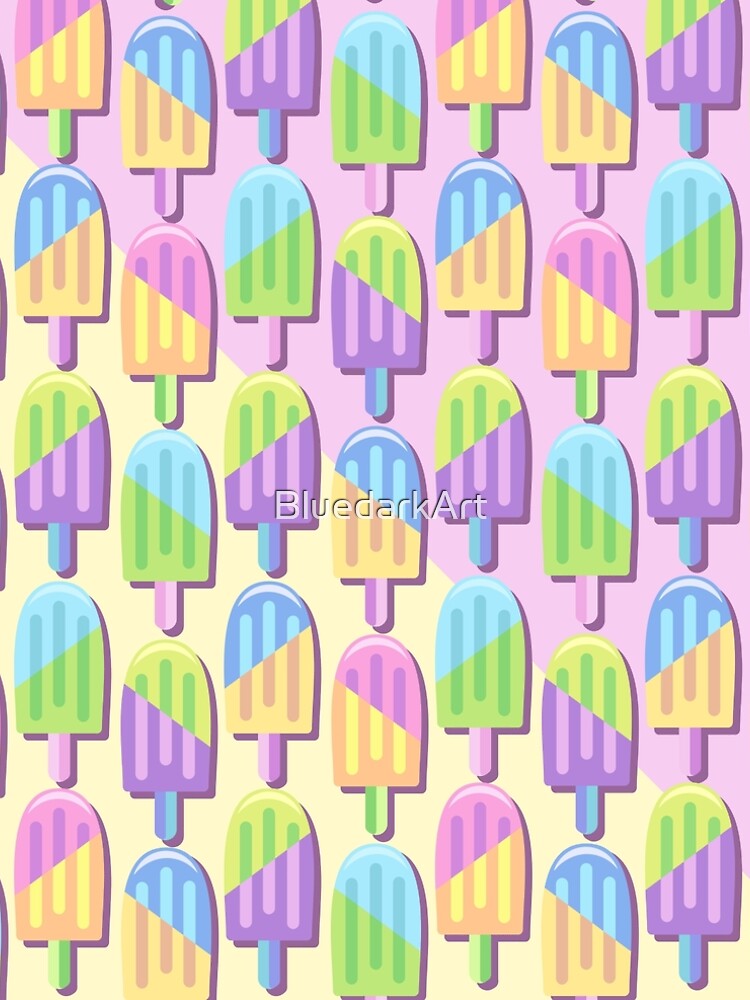 "Ice Lollipops Popsicles Summer Punchy Pastels Colors Pattern" A-Line ...