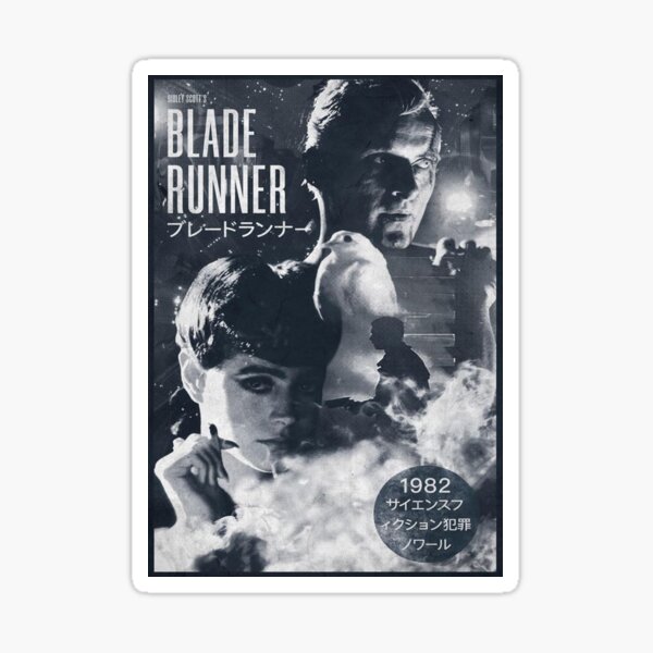 "blade runner movie poster redesign " Sticker for Sale by Ratatatts ...