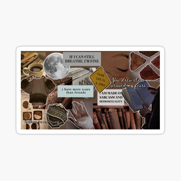 "Remus Lupin aesthetic " Sticker for Sale by ThePureAudacity | Redbubble