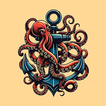 Octopus And Anchor Tattoo Drawings