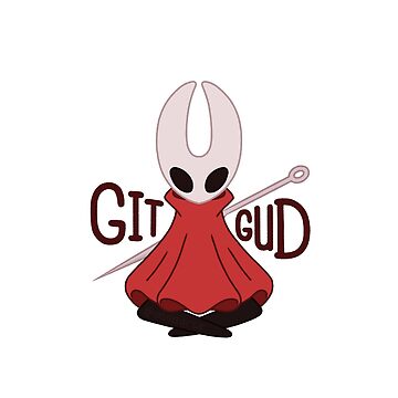 "Hornet - Git Gud V1; Hollow Knight, Silksong" Sticker for Sale by ...