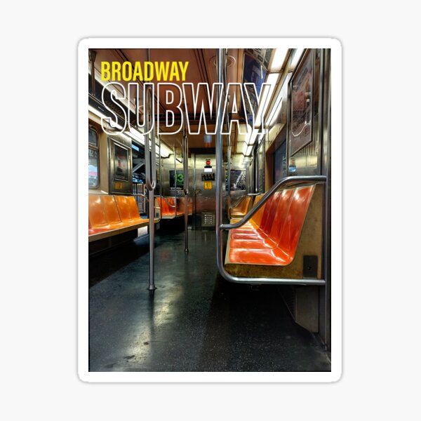 "NYC SUBWAY" Sticker for Sale by MrGuaya | Redbubble