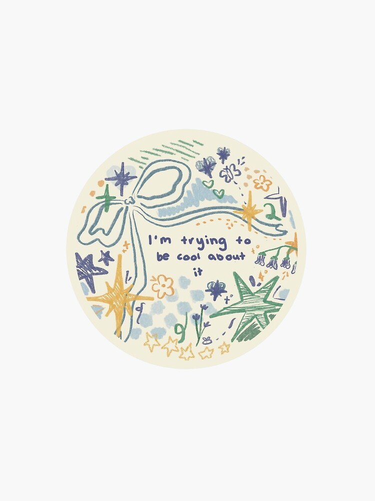 "Boygenius sticker - cool about it" Sticker for Sale by HandmadeByEllie ...