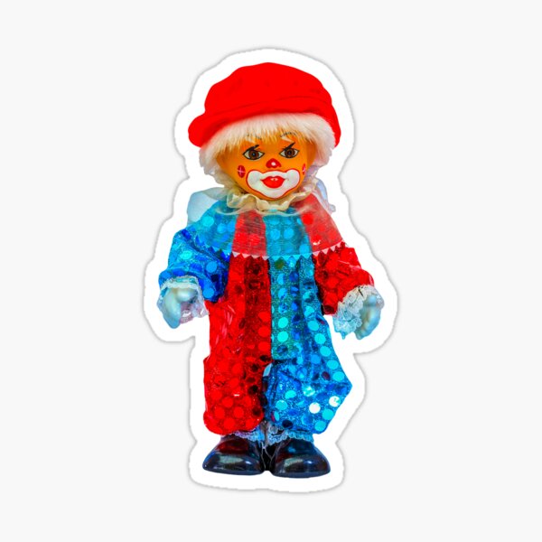 "Clown doll" Sticker for Sale by Dalyn | Redbubble