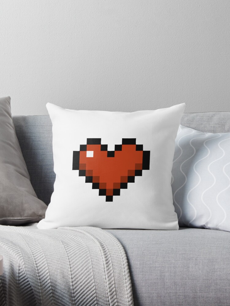 "Minecraft Heart" Sticker for Sale by SylvirFoxe | Redbubble