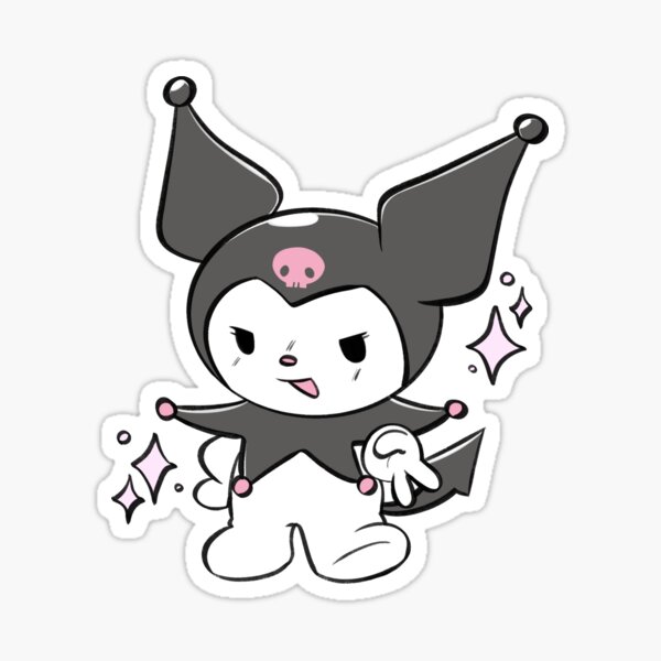 "Kuromi Peace Sign Sticker" Sticker for Sale by Sillyfany | Redbubble