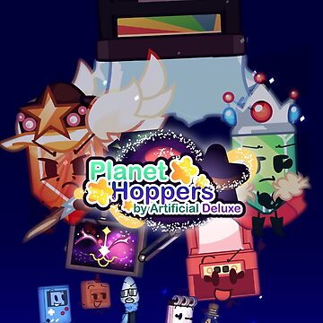 "Planet Hoppers Official Poster!" Sticker for Sale by Artificial Deluxe ...