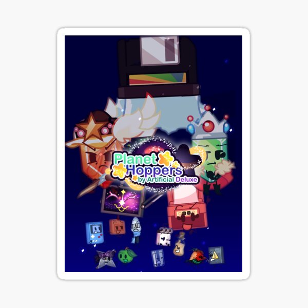 "Planet Hoppers Official Poster!" Sticker for Sale by Artificial Deluxe ...
