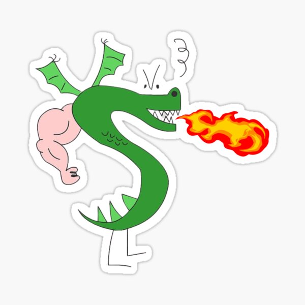 "Trogdor Misfit Sticker" Sticker for Sale by titpo | Redbubble