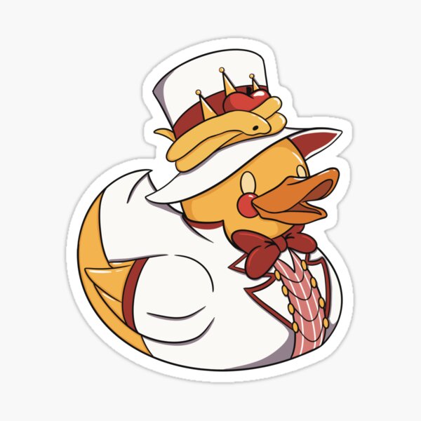 "Lucifer Rubber Ducky" Sticker for Sale by Dullahan-Kaej | Redbubble