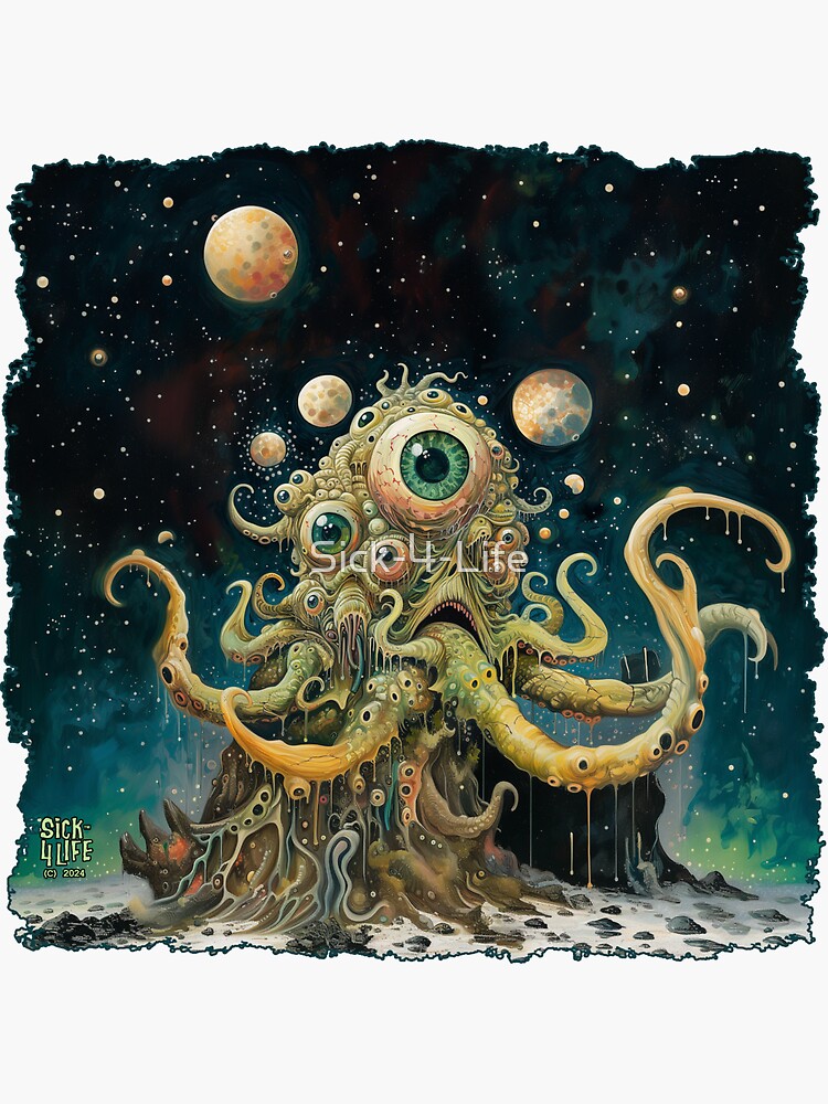 "Azathoth - Primordial Chaos" Sticker for Sale by Sick-4-Life | Redbubble