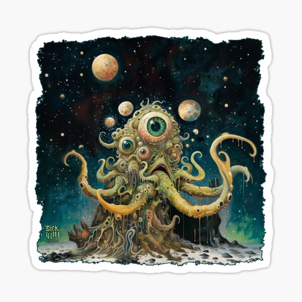 "Azathoth - Primordial Chaos" Sticker for Sale by Sick-4-Life | Redbubble