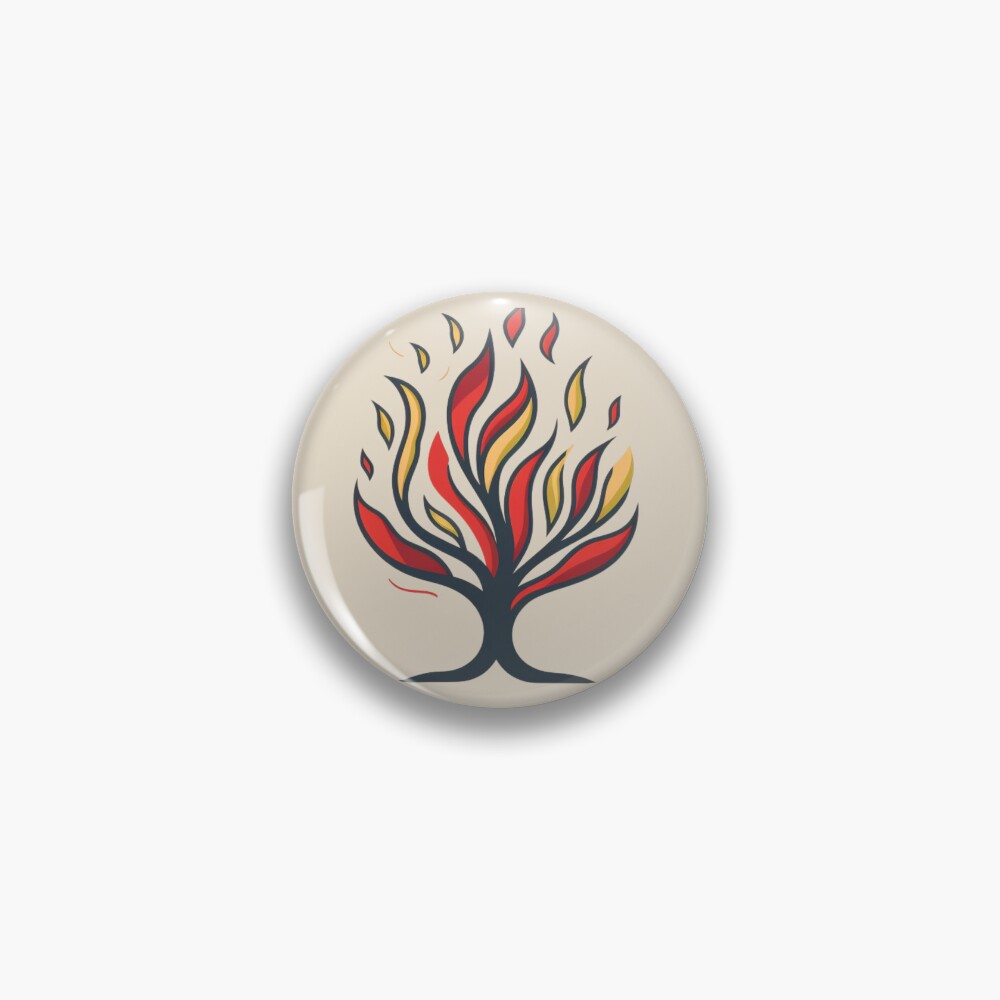 "Burning Bush Logo" Sticker for Sale by InfamousRyanM | Redbubble