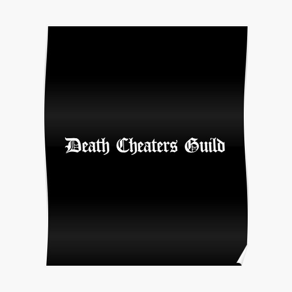 "Death Cheaters Guild" Poster by GOBBI-DESIGN | Redbubble
